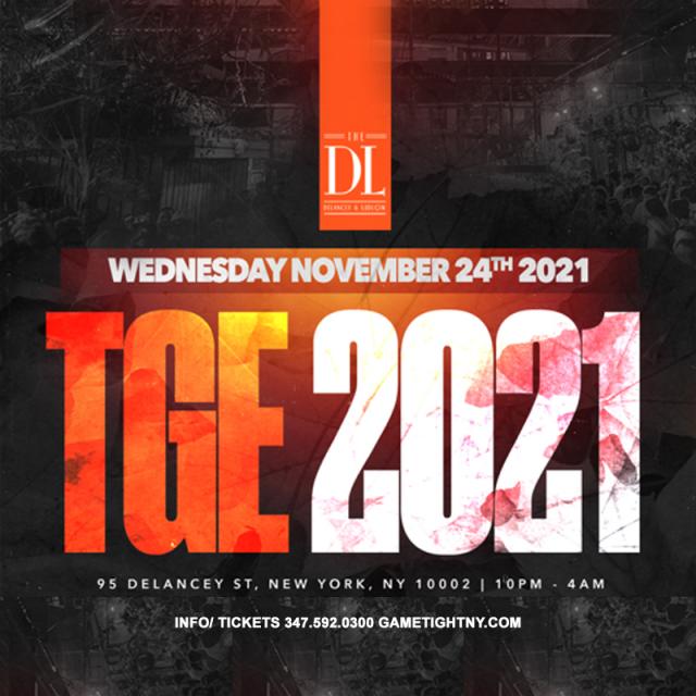 The DL Thanksgiving Eve General Admission 2021 Tickets - BoletosExpress