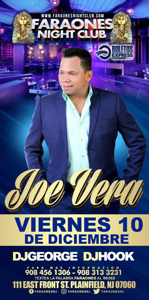 JOE VERA Tickets - BoletosExpress