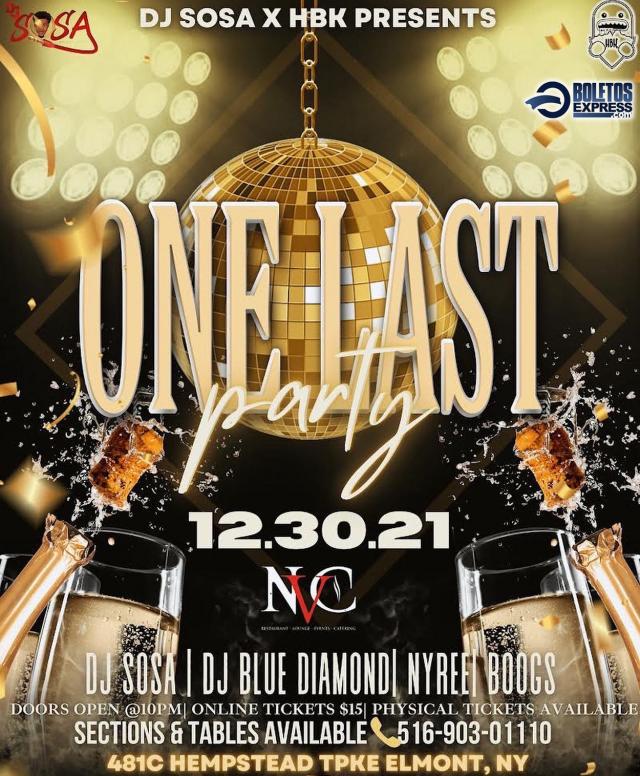 ONE LAST PARTY Tickets - BoletosExpress