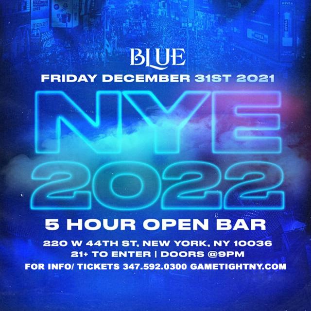 Blue Midtown NYC New Years Eve NYE 2022 Tickets - BoletosExpress