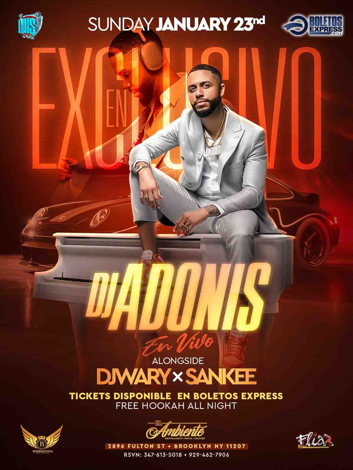 DJ ADONI Tickets - BoletosExpress
