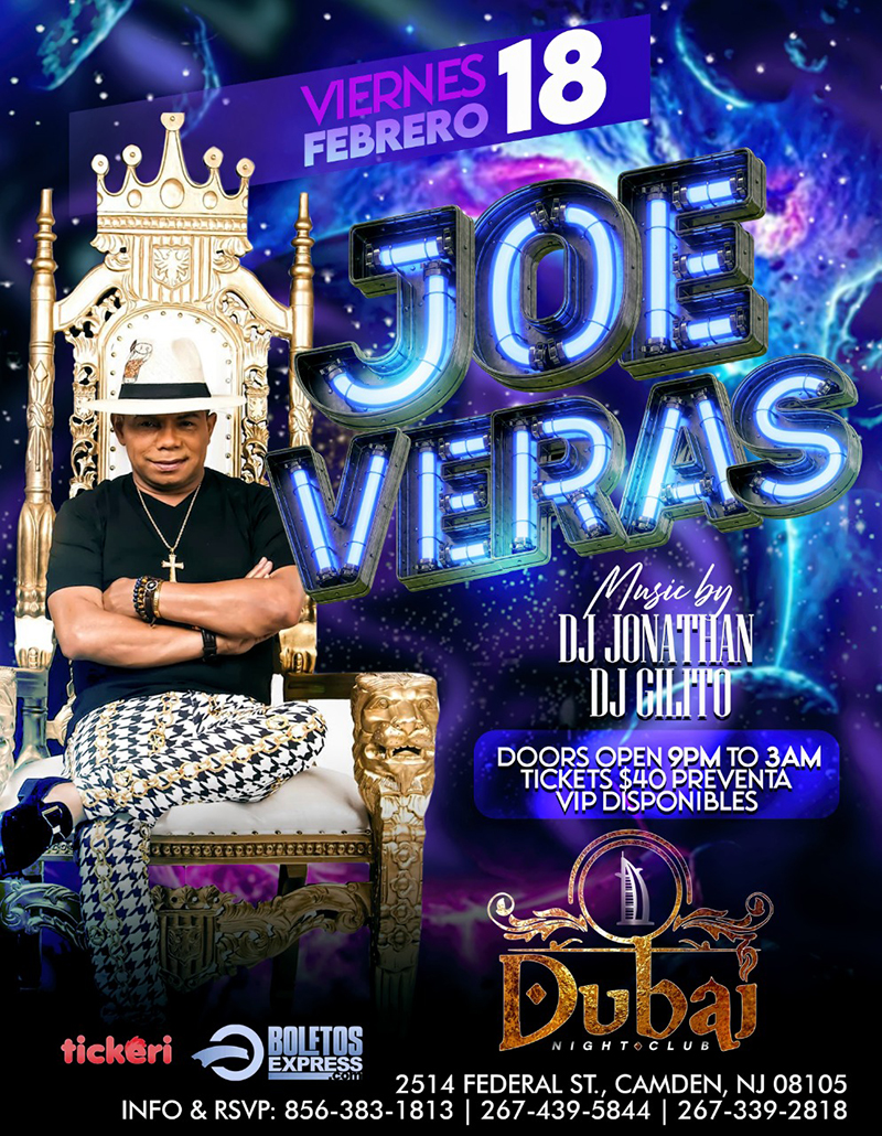 JOE VERAS Tickets - BoletosExpress