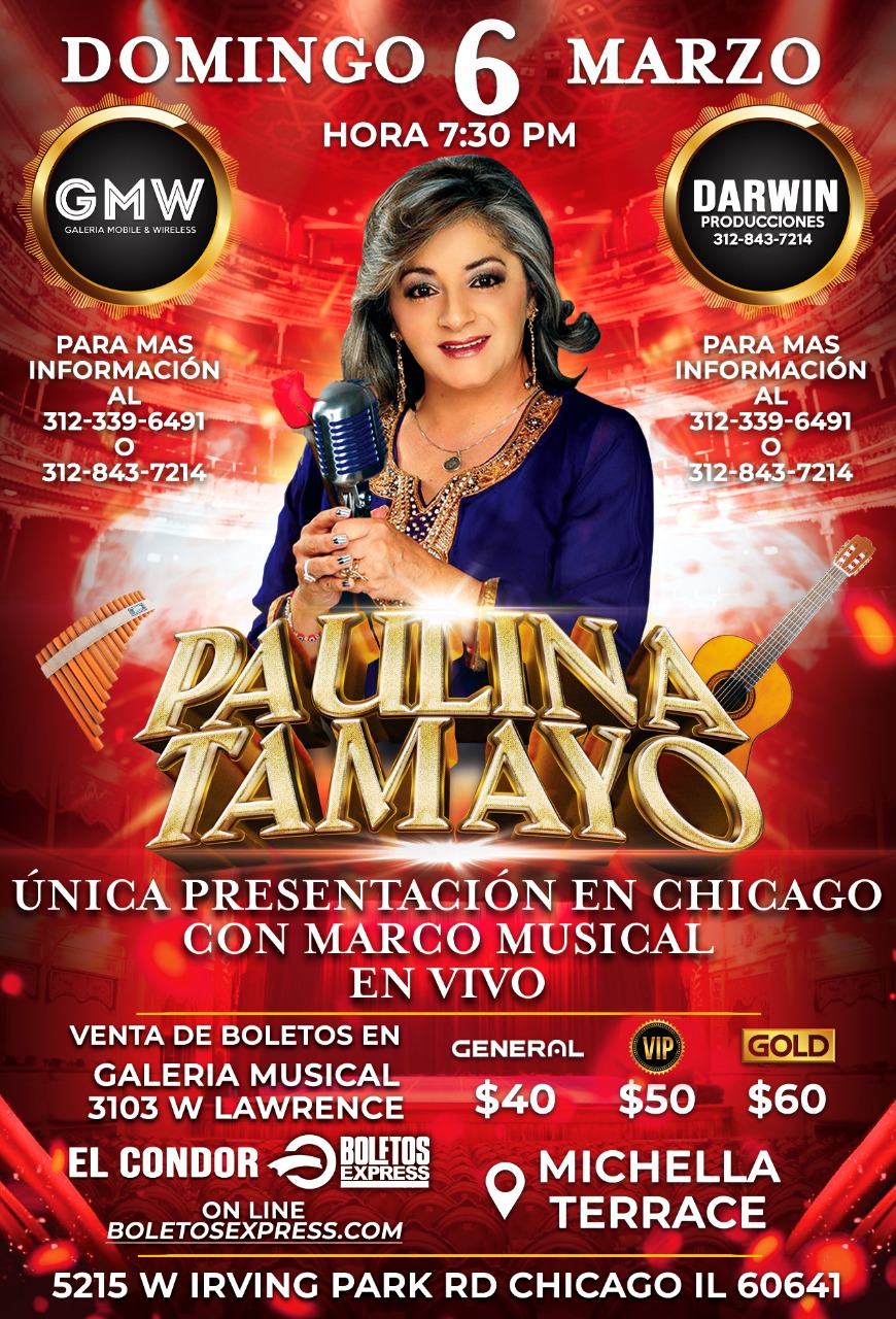 PAULINA TAMAYO Tickets - BoletosExpress