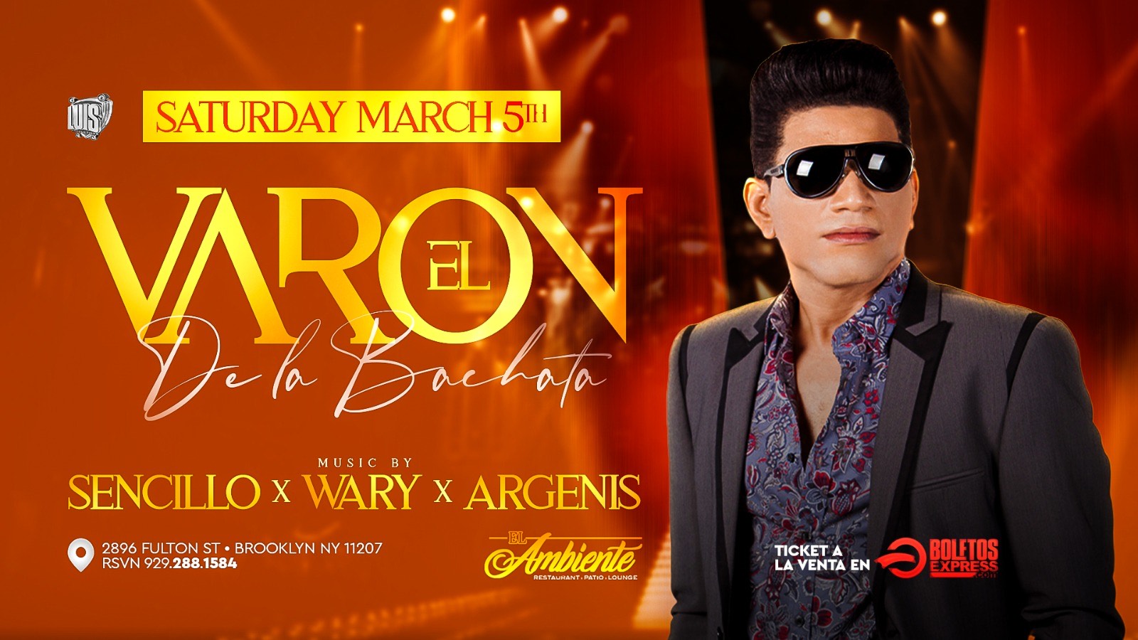 EL VARON DE LA BACHATA Tickets - BoletosExpress