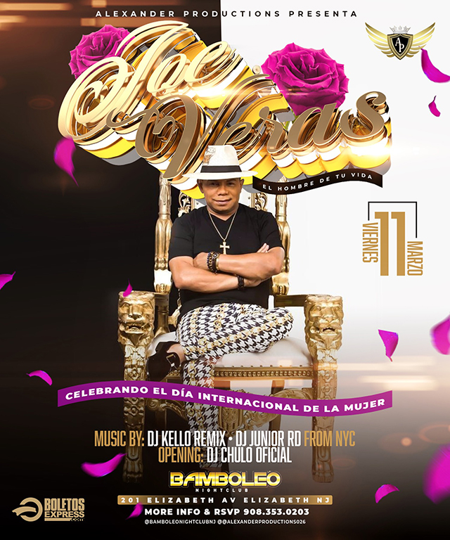JOE VERAS | BACHATA NIGHT Tickets - BoletosExpress