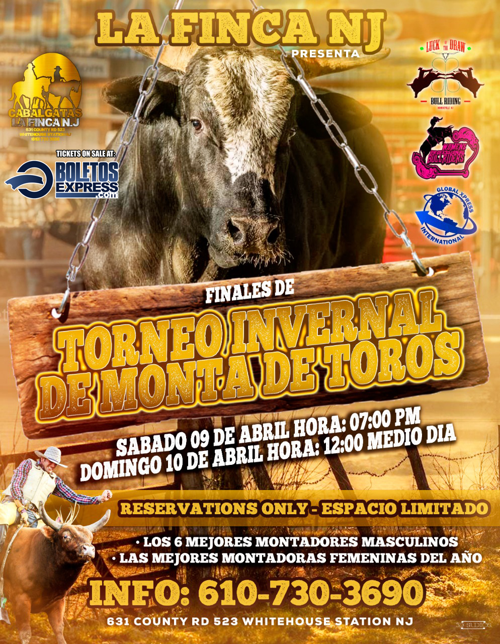 FINALES DE TORNEO INVERNAL DE MONTA DE TOROS | DOMINGO 10 ABRIL Tickets ...