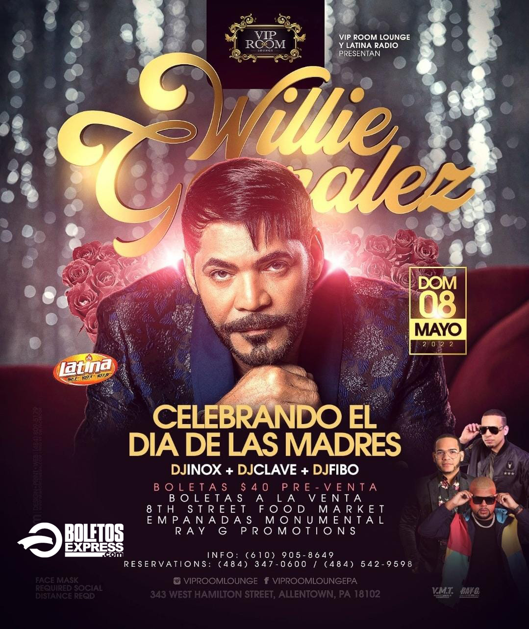 WILLIE GONZALEZ Tickets - BoletosExpress