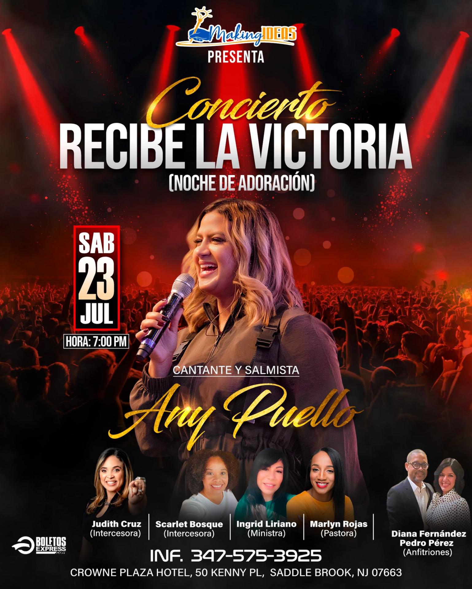 ANY PUELLO Cantante & Salmista Tickets - BoletosExpress