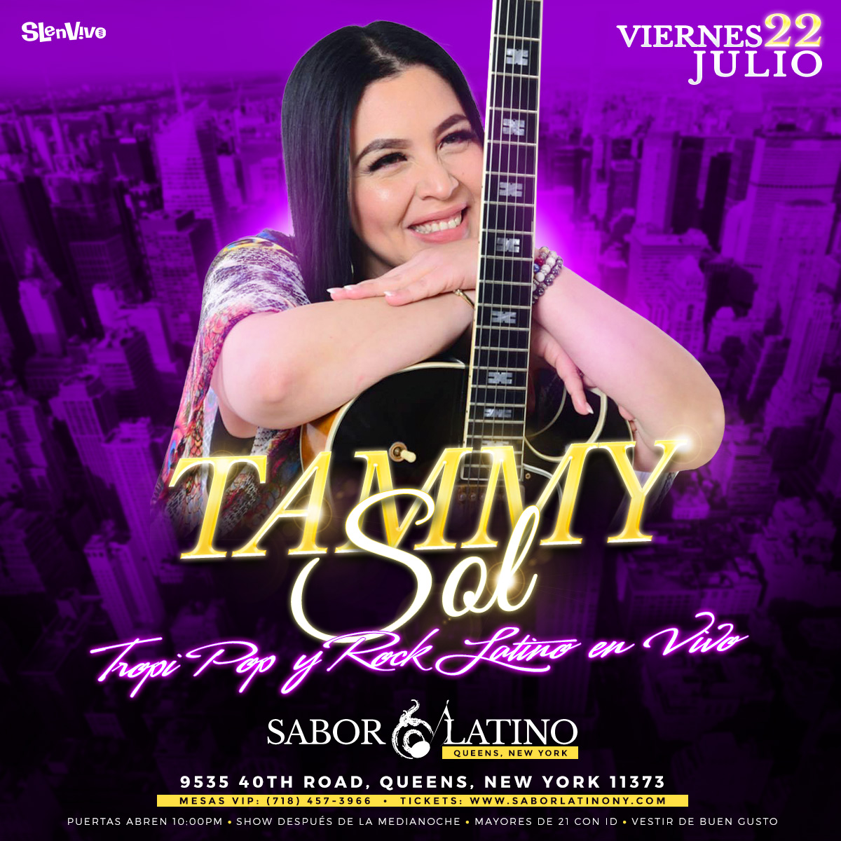 TAMMY SOL NEW YORK Tickets BoletosExpress tammy-sol-new-york-tickets-boletosexpress