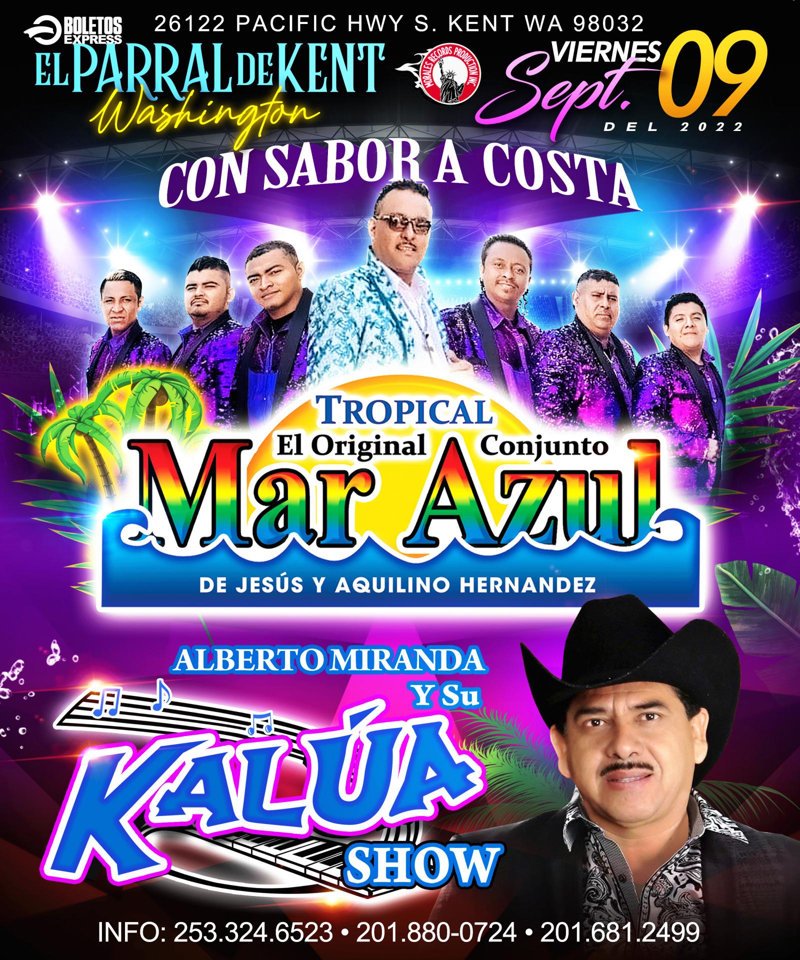 TROPICAL EL ORIGINAL CONJUNTO MAR AZUL | KALUA SHOW Tickets ...