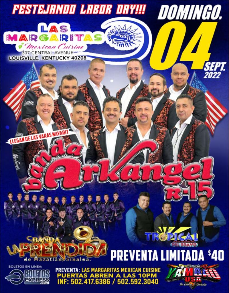 BANDA ARKANGEL R-15 | BANDA LA PRENDIDA | TROPICAL DEL BRAVO Tickets ...