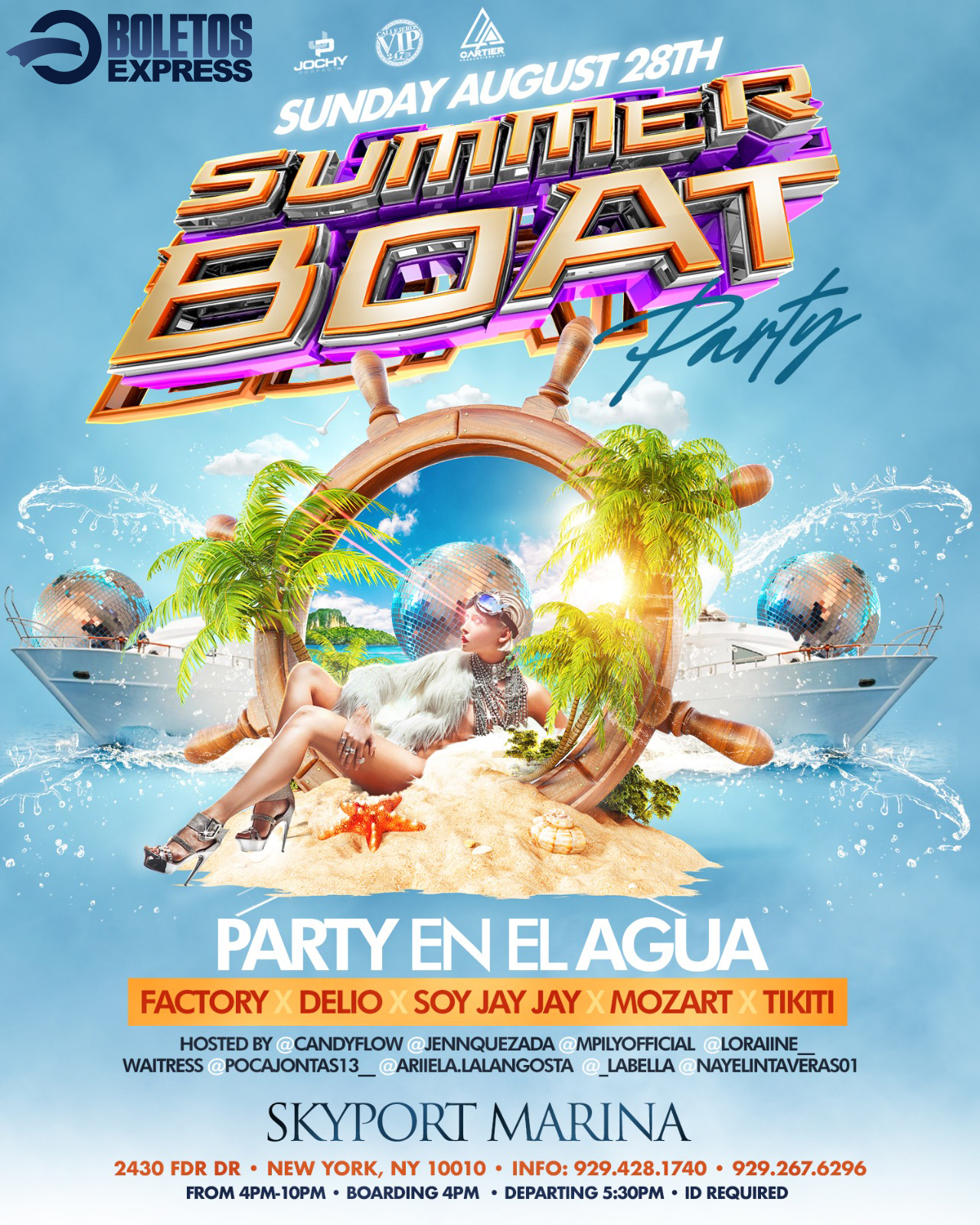 SUMMER BOAT PARTY X CRISTIAN ARANGO Tickets - BoletosExpress