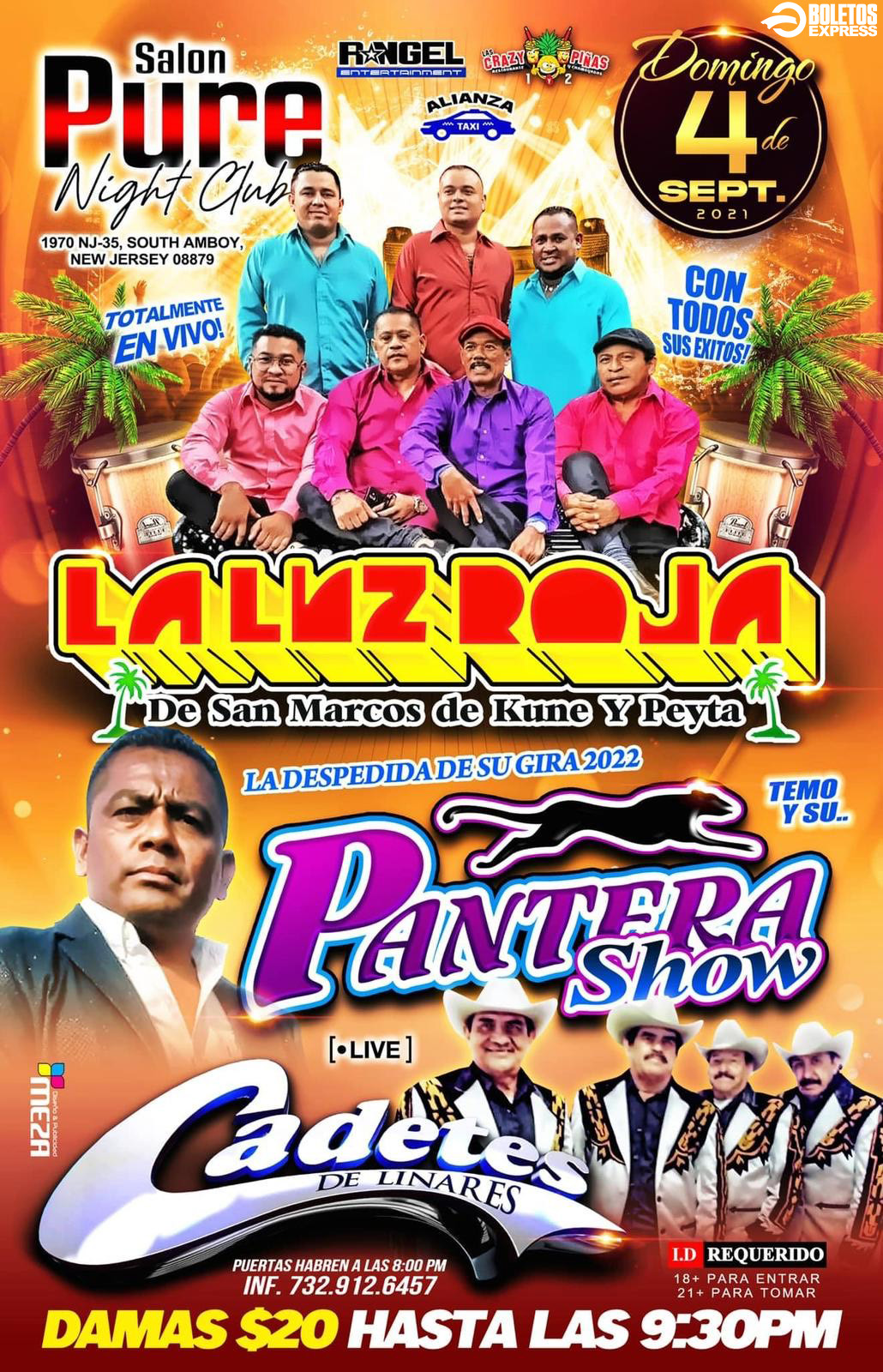 LUZ ROJA | PANTERA SHOW | CADETES DE LINARES Tickets - BoletosExpress