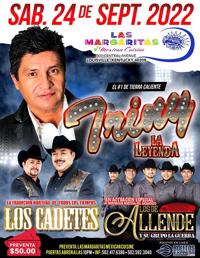 TRINY LA LEYENDA | LOS CADETES | LOS DE ALLENDE Tickets - BoletosExpress