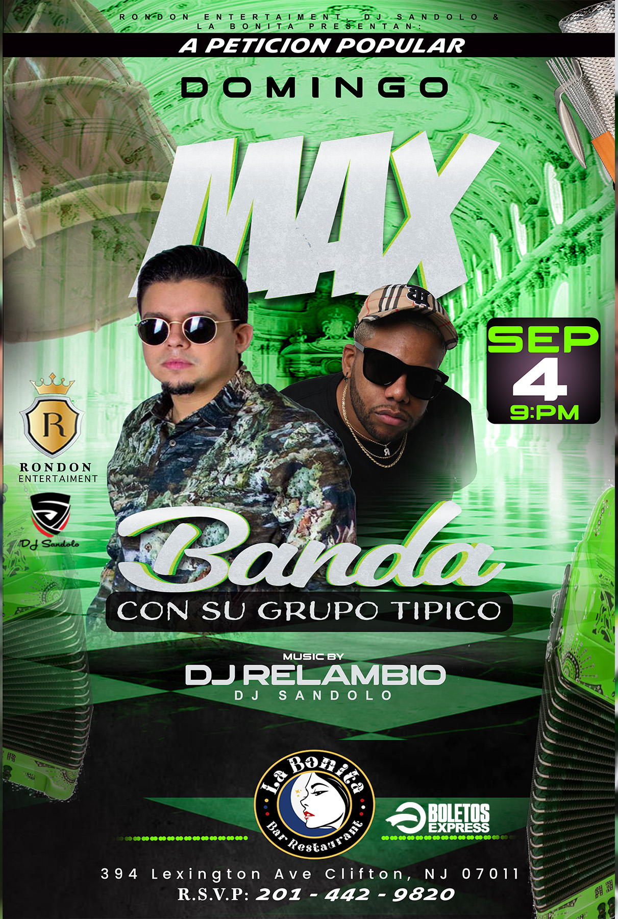MAX BANDA CON SU GRUPO TIPICO Tickets - BoletosExpress