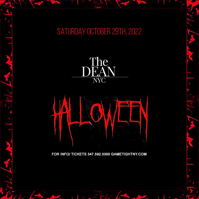 The Dean NYC Halloween party 2022 Tickets - BoletosExpress