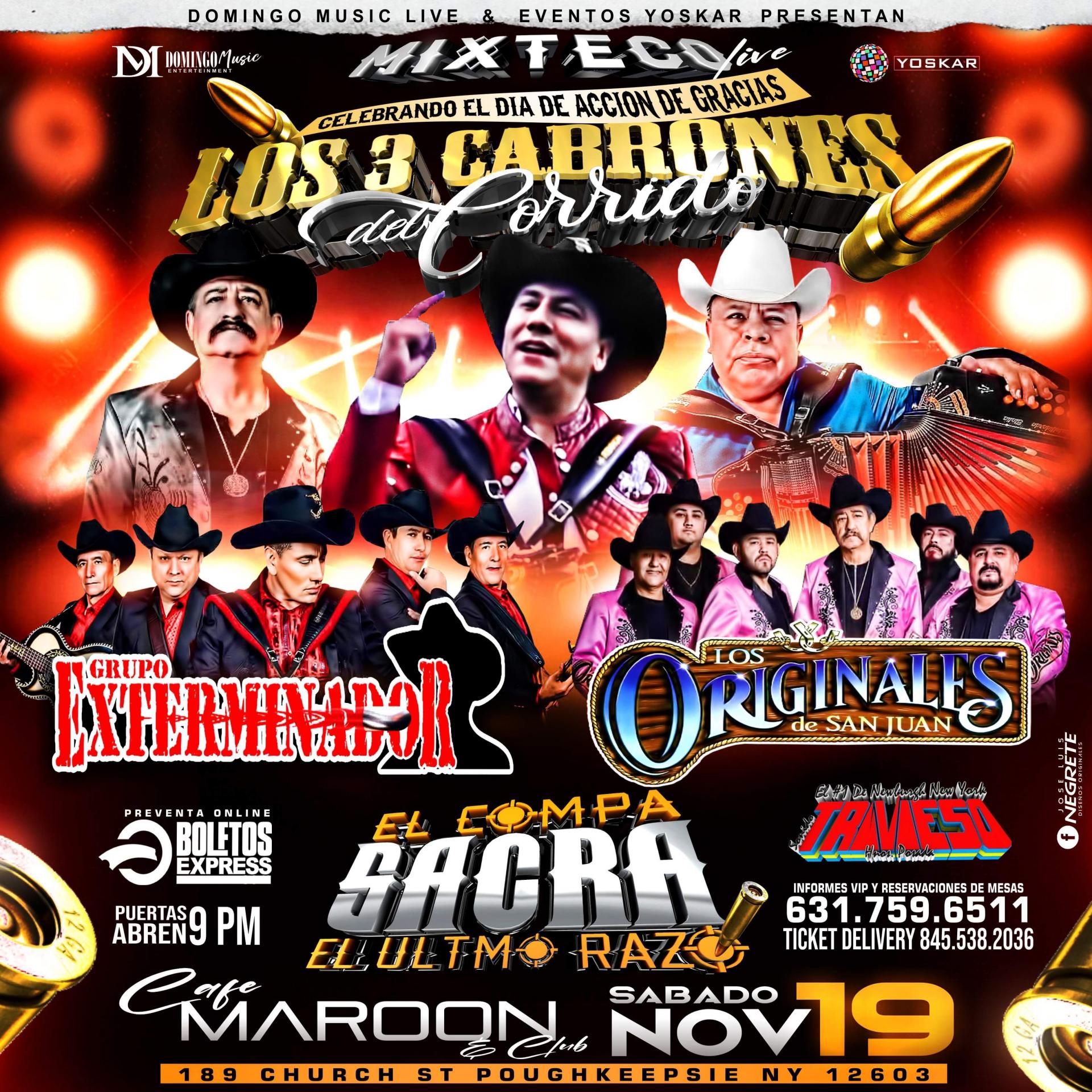 GRUPO EXTERMINADOR | LOS ORIGINALES | LOS 3 CABRONES DEL CORRIDO ...