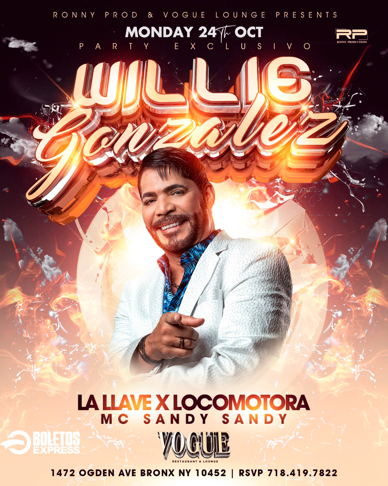 WILLIE GONZALEZ Tickets - BoletosExpress