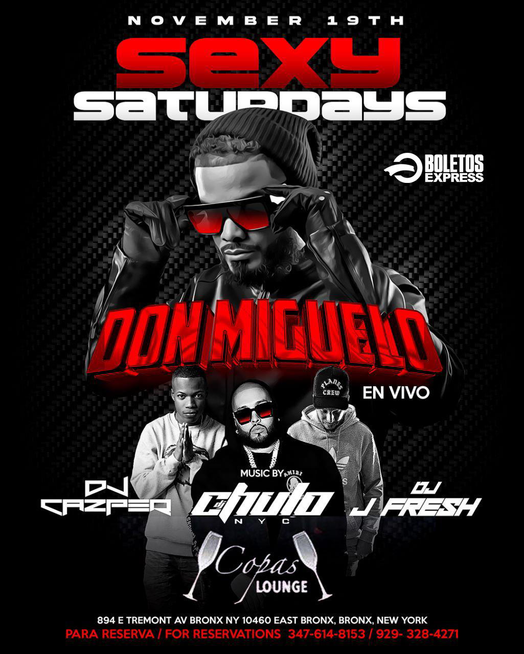 DON MIGUELO | SEXY SATURDAYS Tickets - BoletosExpress