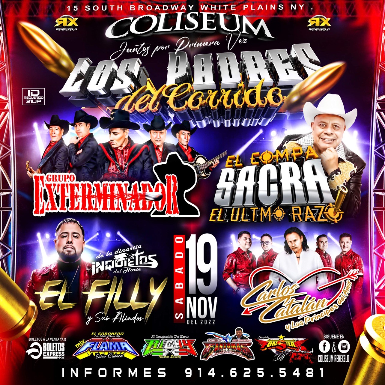 LOS PADRES DEL CORRIDO | GRUPO EXTERMINADOR | EL COMPA SACRA | EL FILLY ...