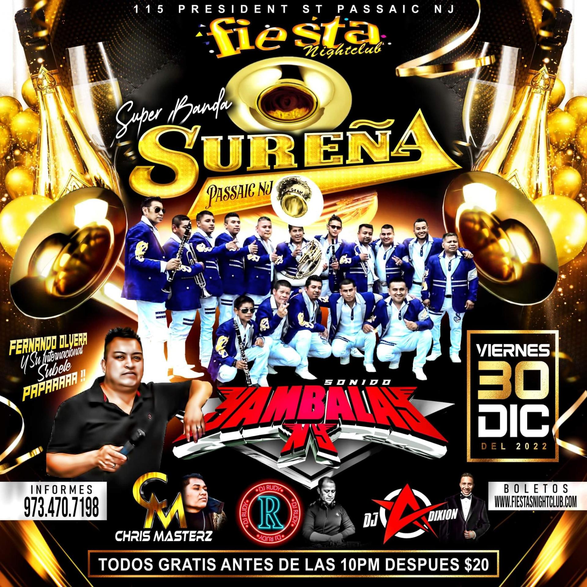 BANDA SUREÑA, SONIDO YAMBALAY, CHRIS MASTERZ, DJ RUDY, DJ ADIXION ...