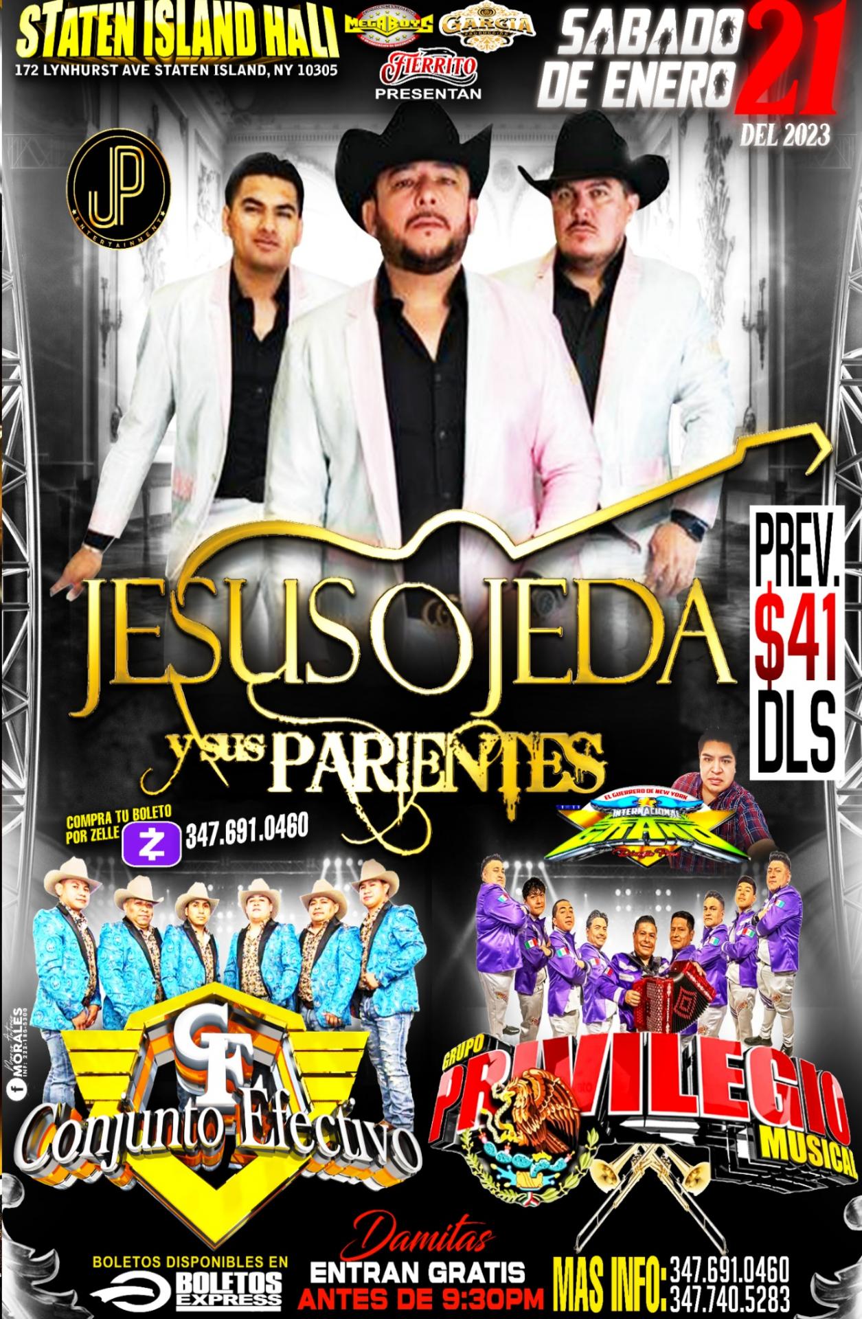 JESUS OJEDA | CONJUNTO EFECTIVO | GRUPO PRIVILEGIO Tickets - BoletosExpress