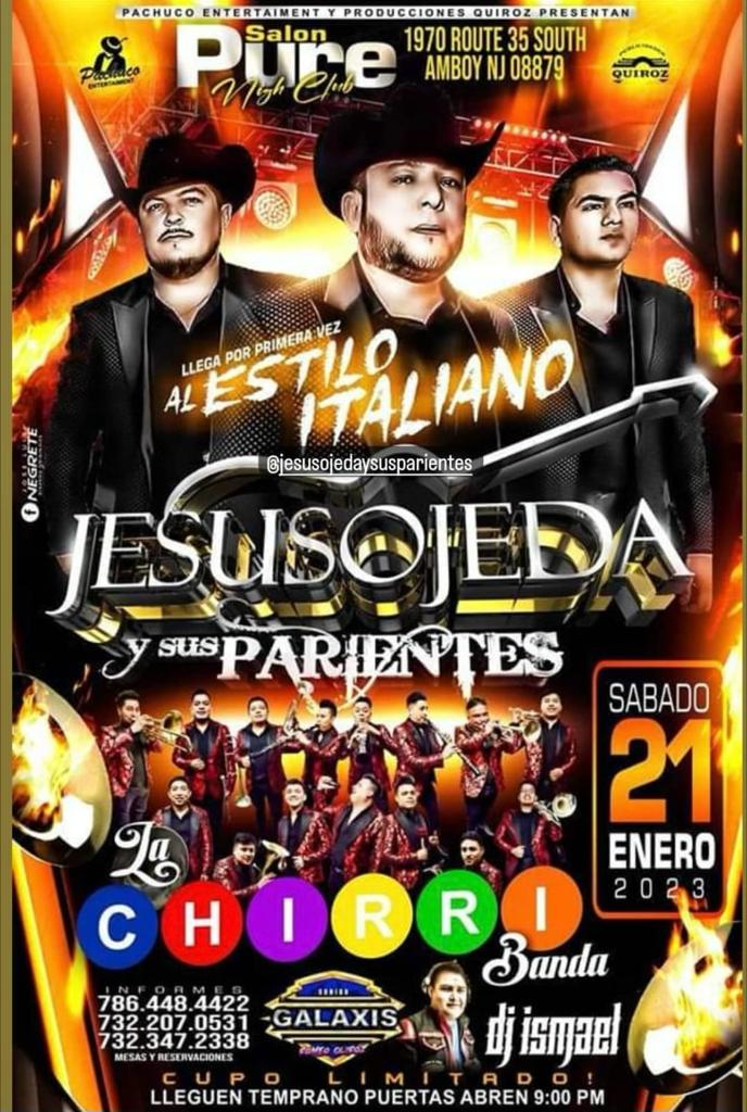 JESUS OJEDA Y SUS PARIENTES & LA CHIRRI BAND Tickets - BoletosExpress