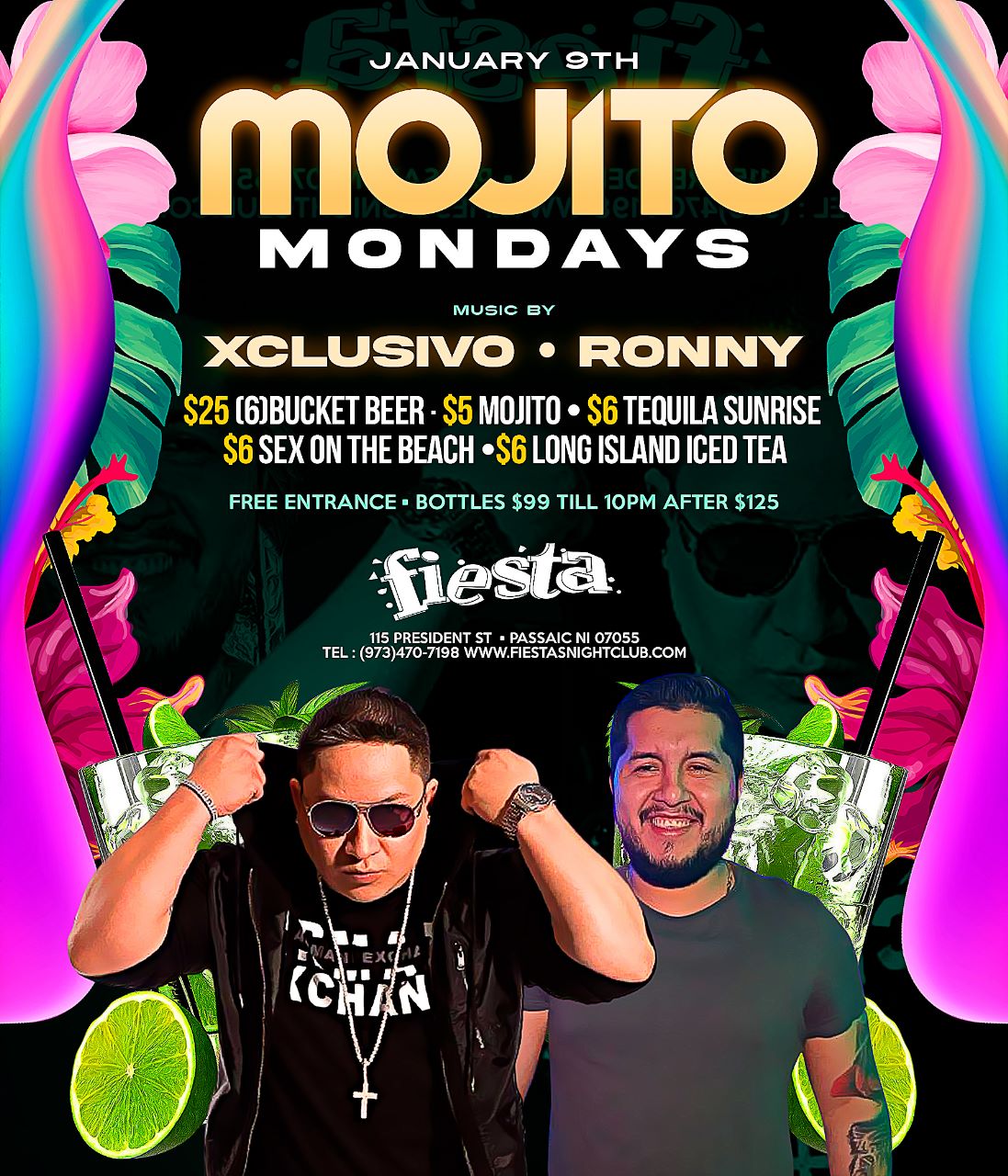 MOJITO MONDAYS MUSIC BY: XCLUSIVO * RONNY Tickets - BoletosExpress