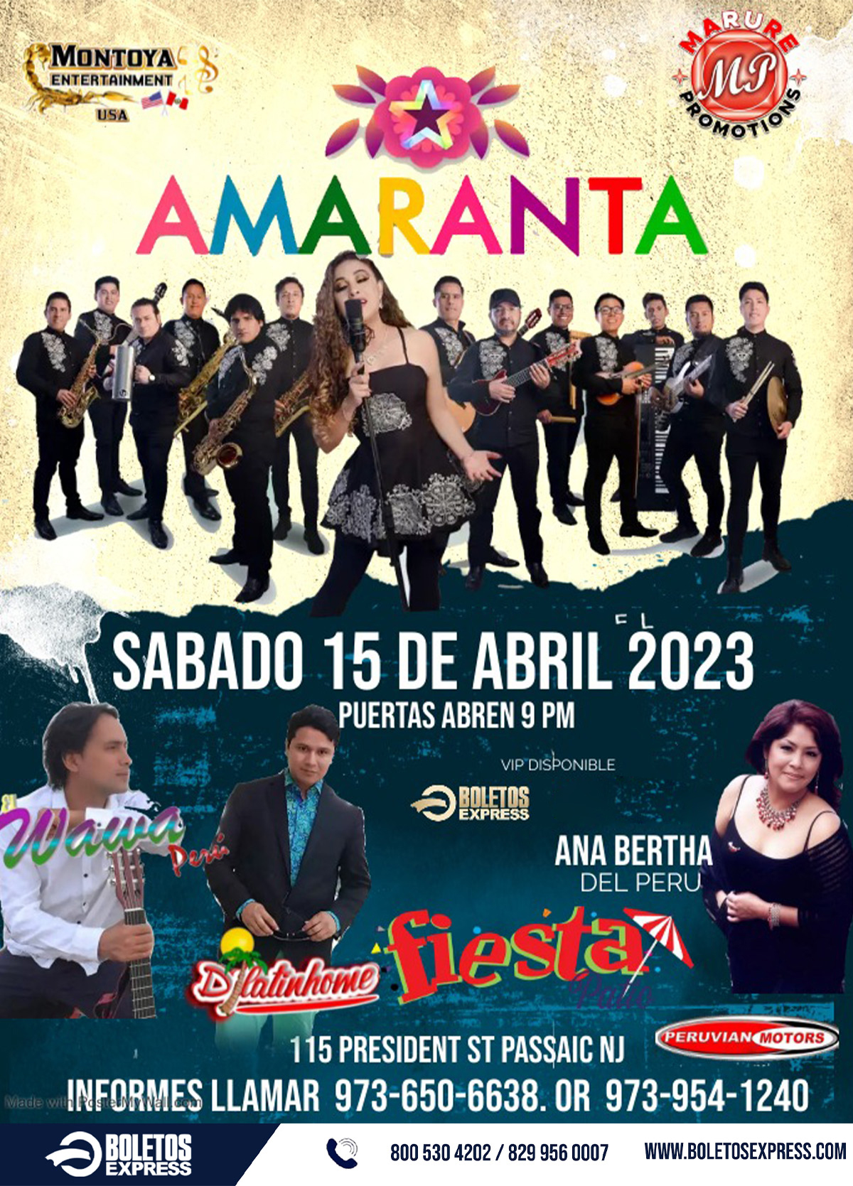 AMARANTA EN NEW JERSEY Tickets - BoletosExpress