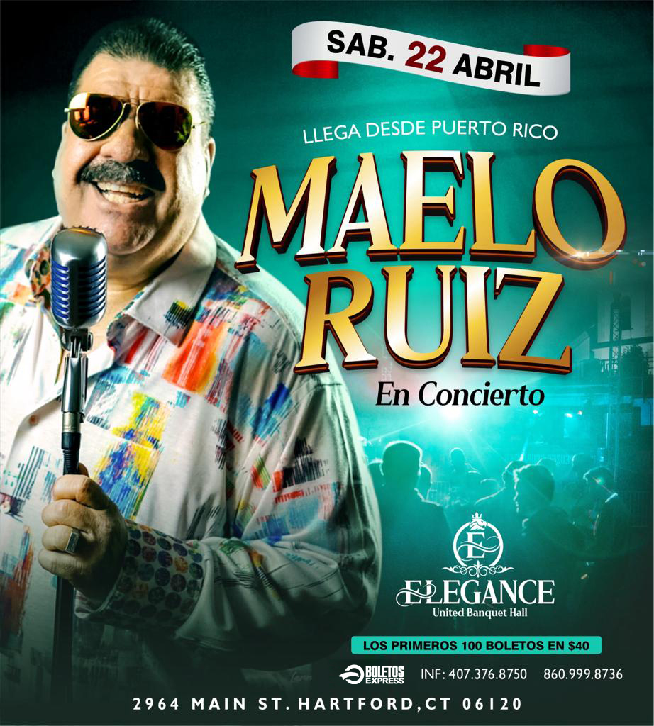MAELO RUIZ / EN CONCIERTO HARTFORD Tickets - BoletosExpress