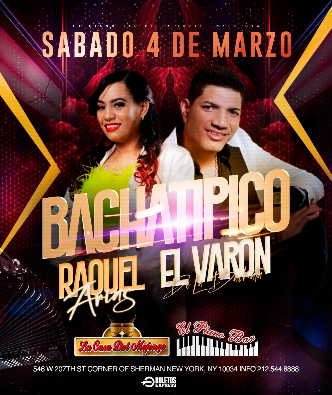 RAQUEL ARIAS | EL VARON DE LA BACHATA Tickets - BoletosExpress