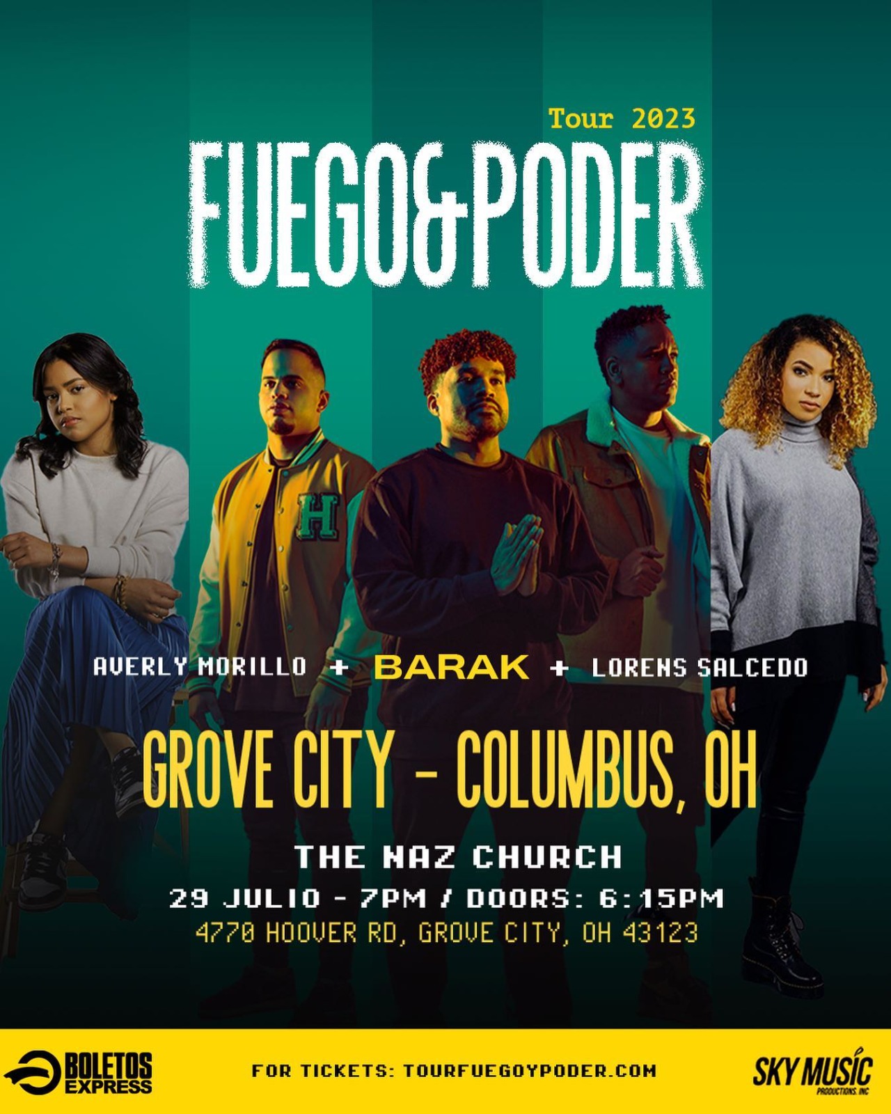 BARAK FUEGO Y PODER TOUR Tickets BoletosExpress