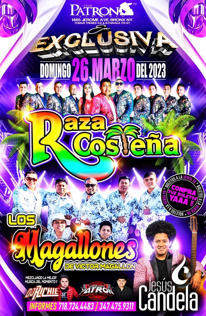 RAZA COSTEÑA & LOS MEGALLONES Tickets - BoletosExpress