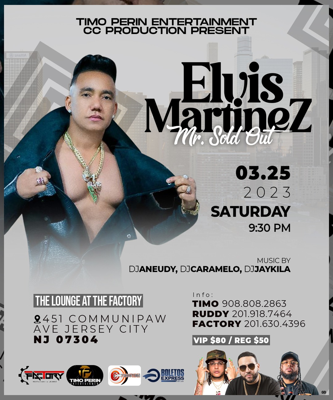ELVIS MARTINEZ Tickets - BoletosExpress