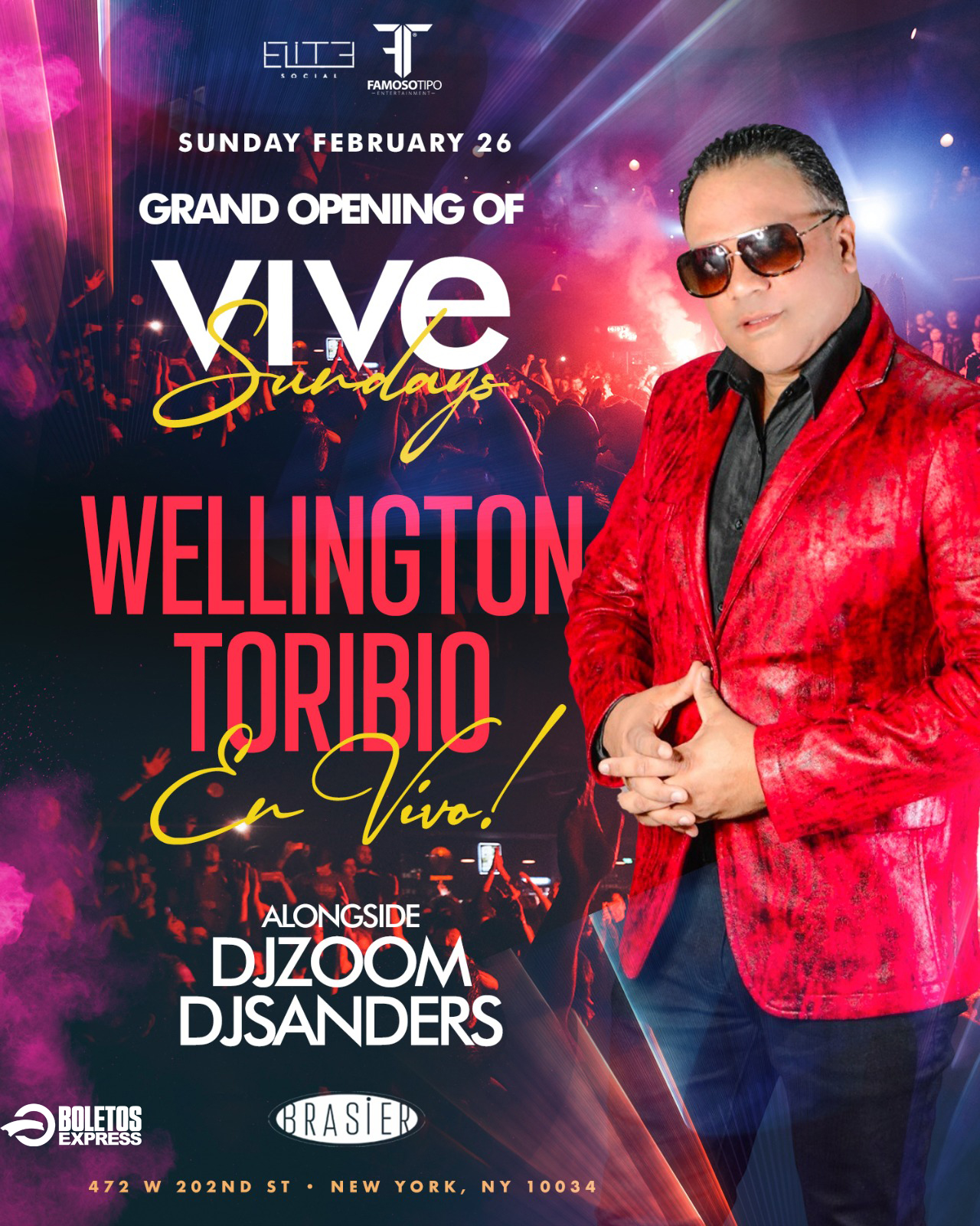 WELLINGTON TORIBIO Tickets - BoletosExpress