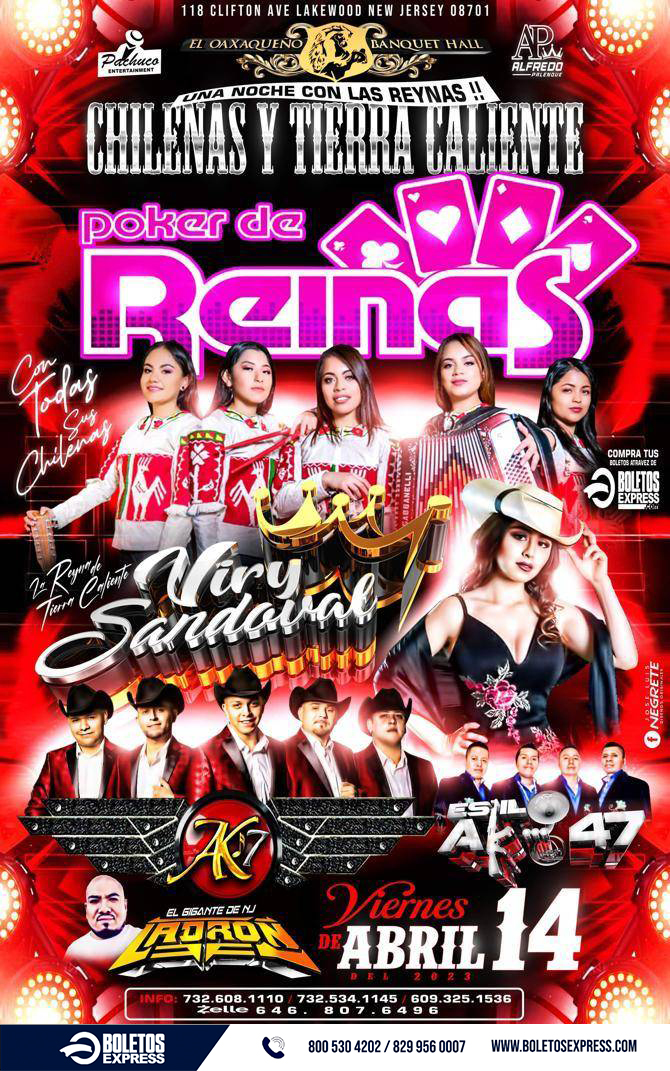POKER DE REINAS | VIRY SANDOVAL | AK7 Tickets - BoletosExpress
