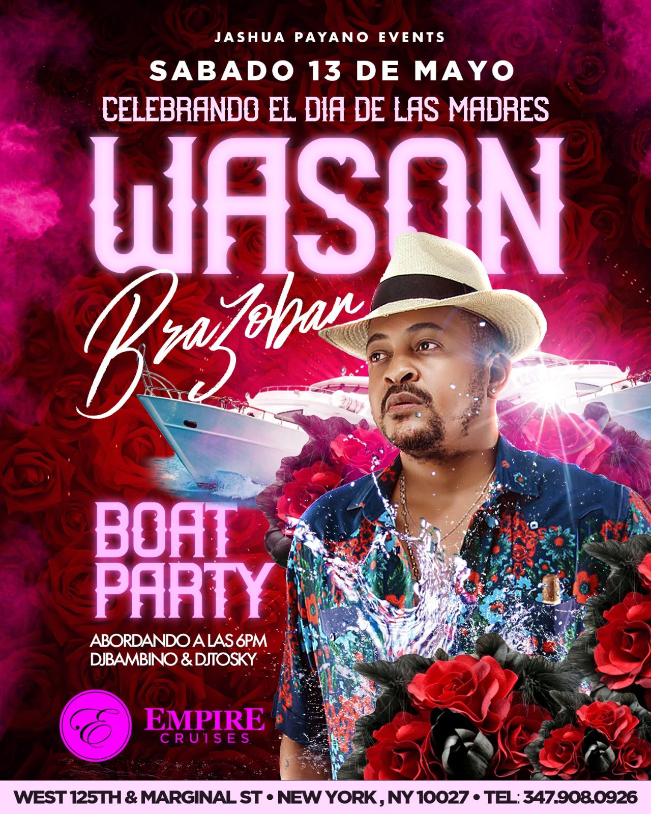 WASON BRAZOBAN CANTÁNDOLE A LAS MADRES Tickets - BoletosExpress