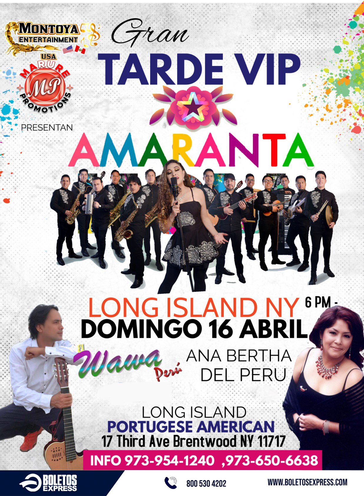 AMARANTA EN NEW YORK Tickets - BoletosExpress