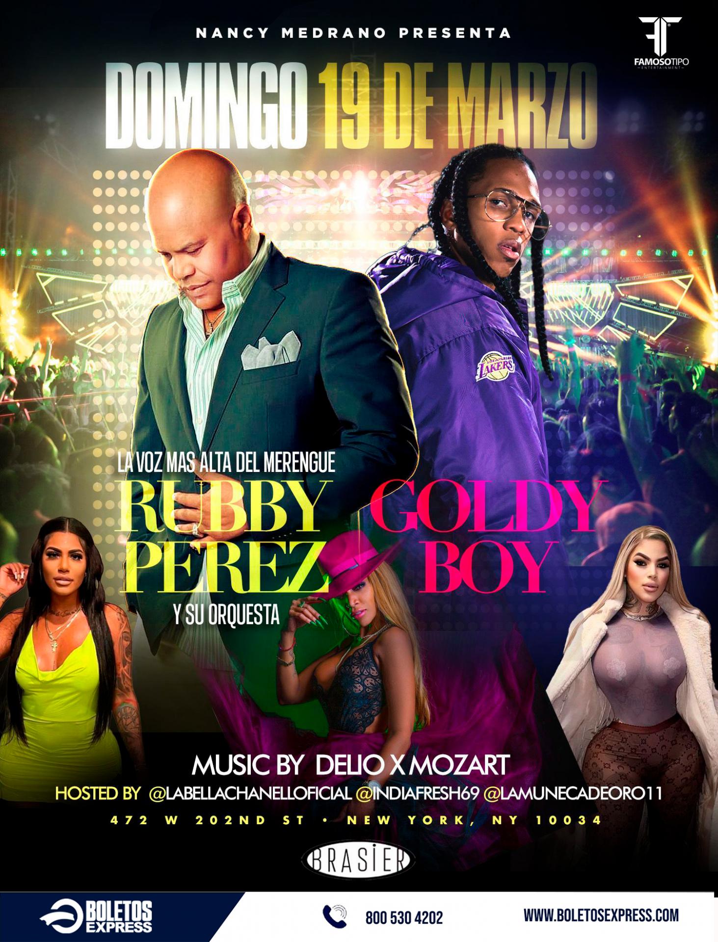 RUBBY PEREZ | GOLDY BOY Tickets - BoletosExpress