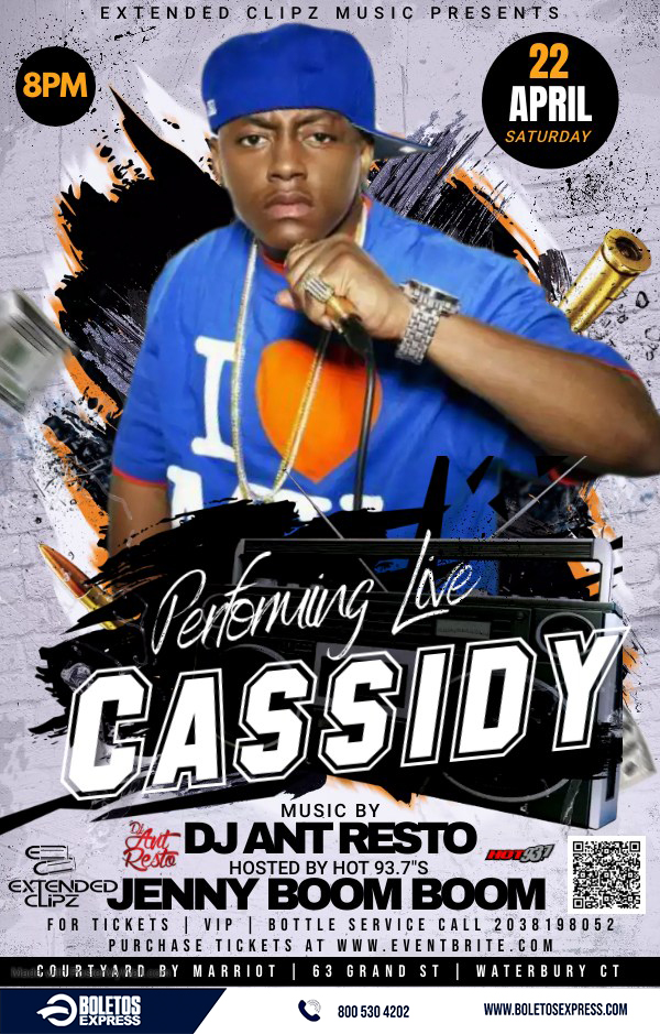 CASSIDY PERFORMING LIVE Tickets - BoletosExpress