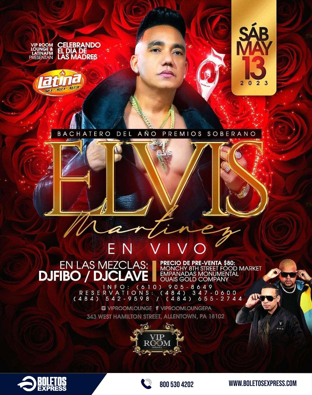 ELVIS MARTINEZ Tickets - BoletosExpress
