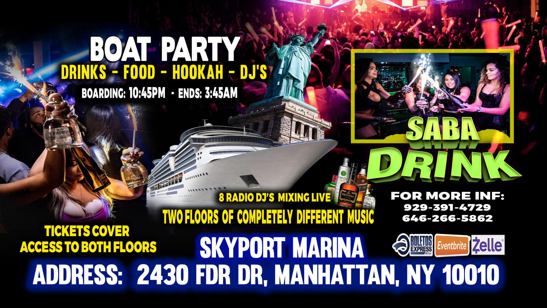 FIESTA LATINA EN BARCO - MANHATTAN NY Tickets - BoletosExpress