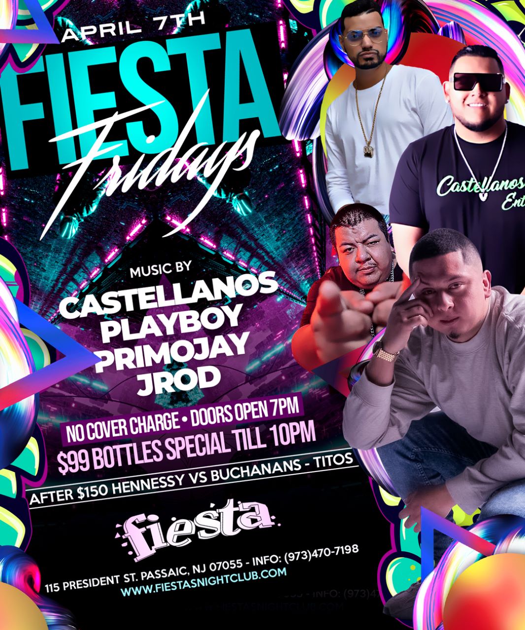 FIESTA FRIDAYS MUSIC BY DJ CASTELLANOS *DJ PLAYBOY * PRIMOJAY *JROD ...