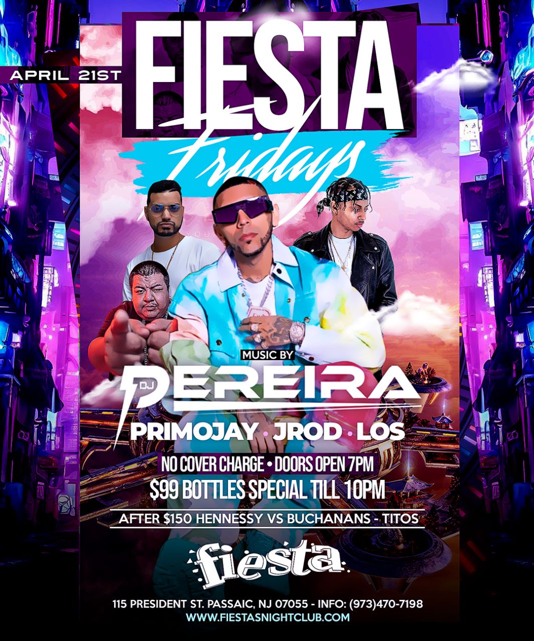 FIESTA FRIDAYS MUSIC BY DJ PEREIRA, PRIMOJAY, JROD, LOS Tickets ...