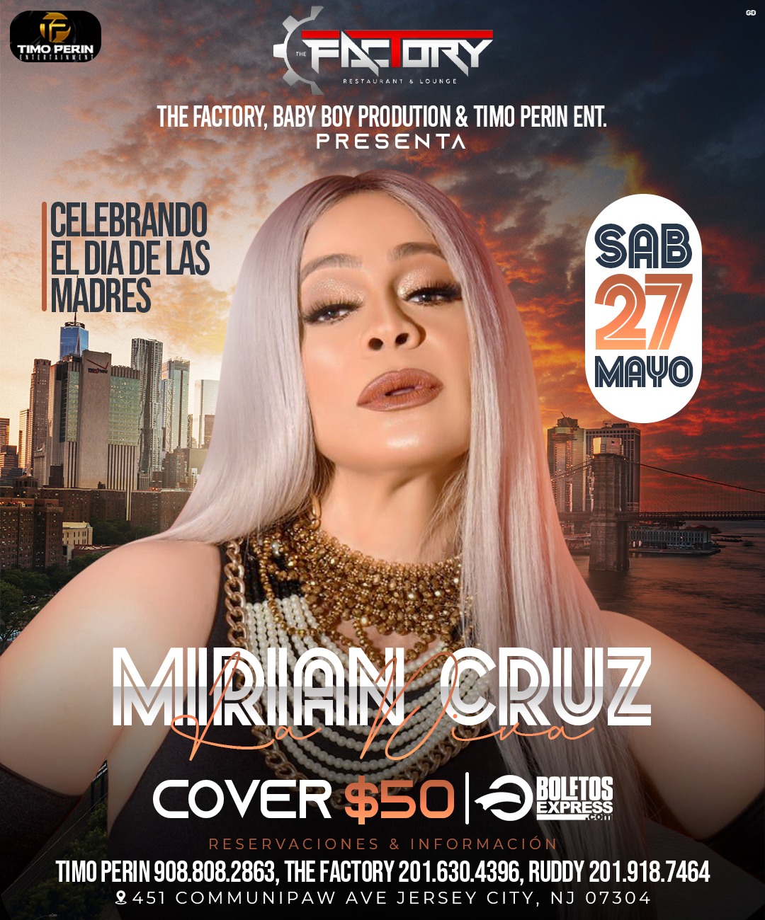 MIRIAN CRUZ Tickets - BoletosExpress