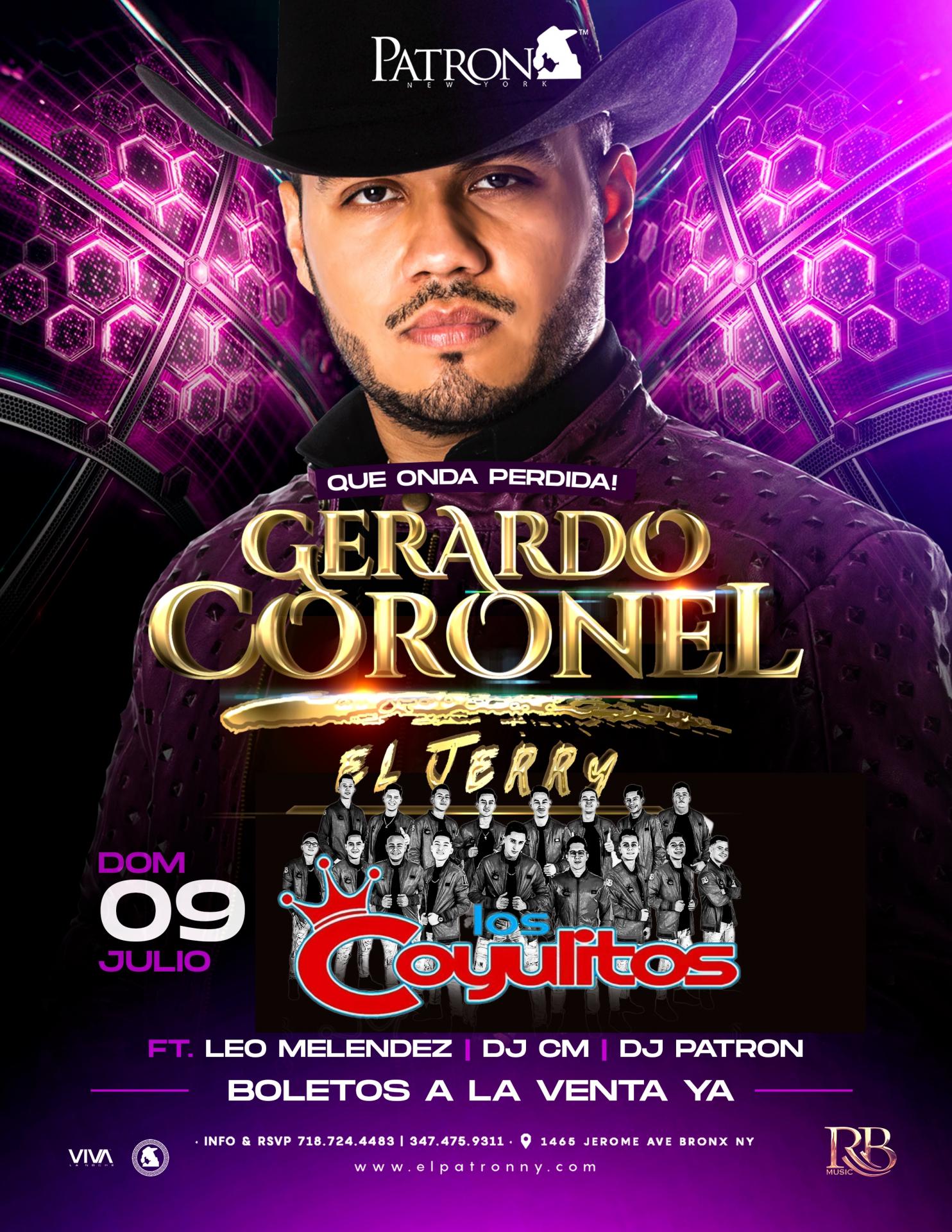 QUE ONDA PERDIDA GERALDO CORONEL EL JERRY Tickets - BoletosExpress