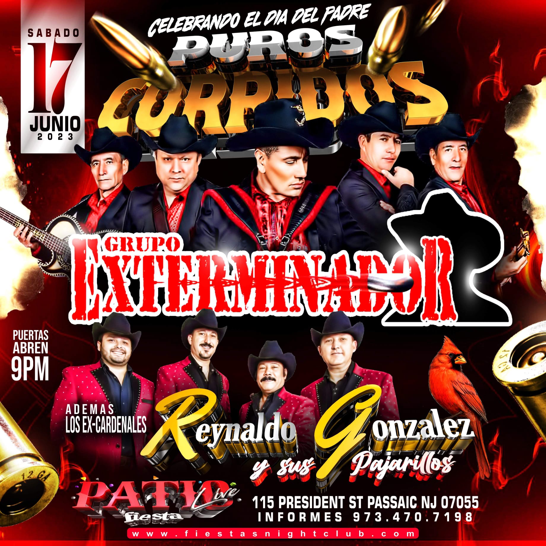 GRUPO EXTERMINADOR Y REYNALDO GONZALEZ Y SUS PAJARILLOS Tickets ...