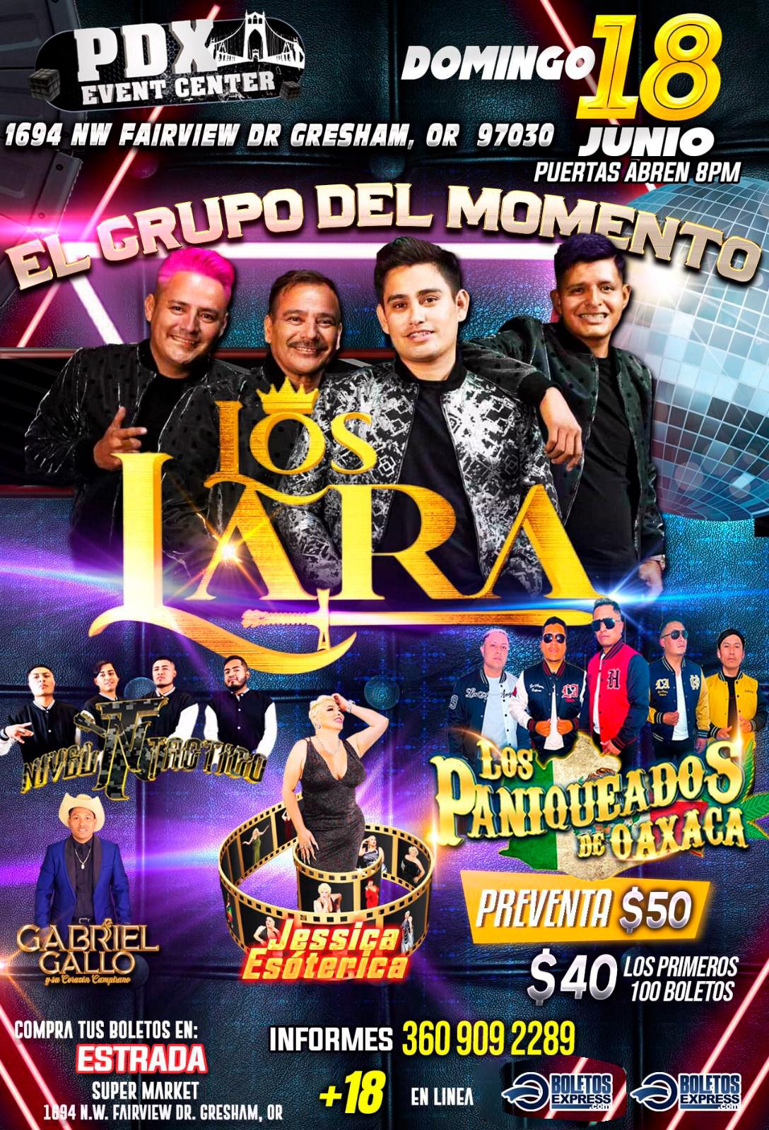 LOS LARA | NIVEL TACTICO Tickets - BoletosExpress