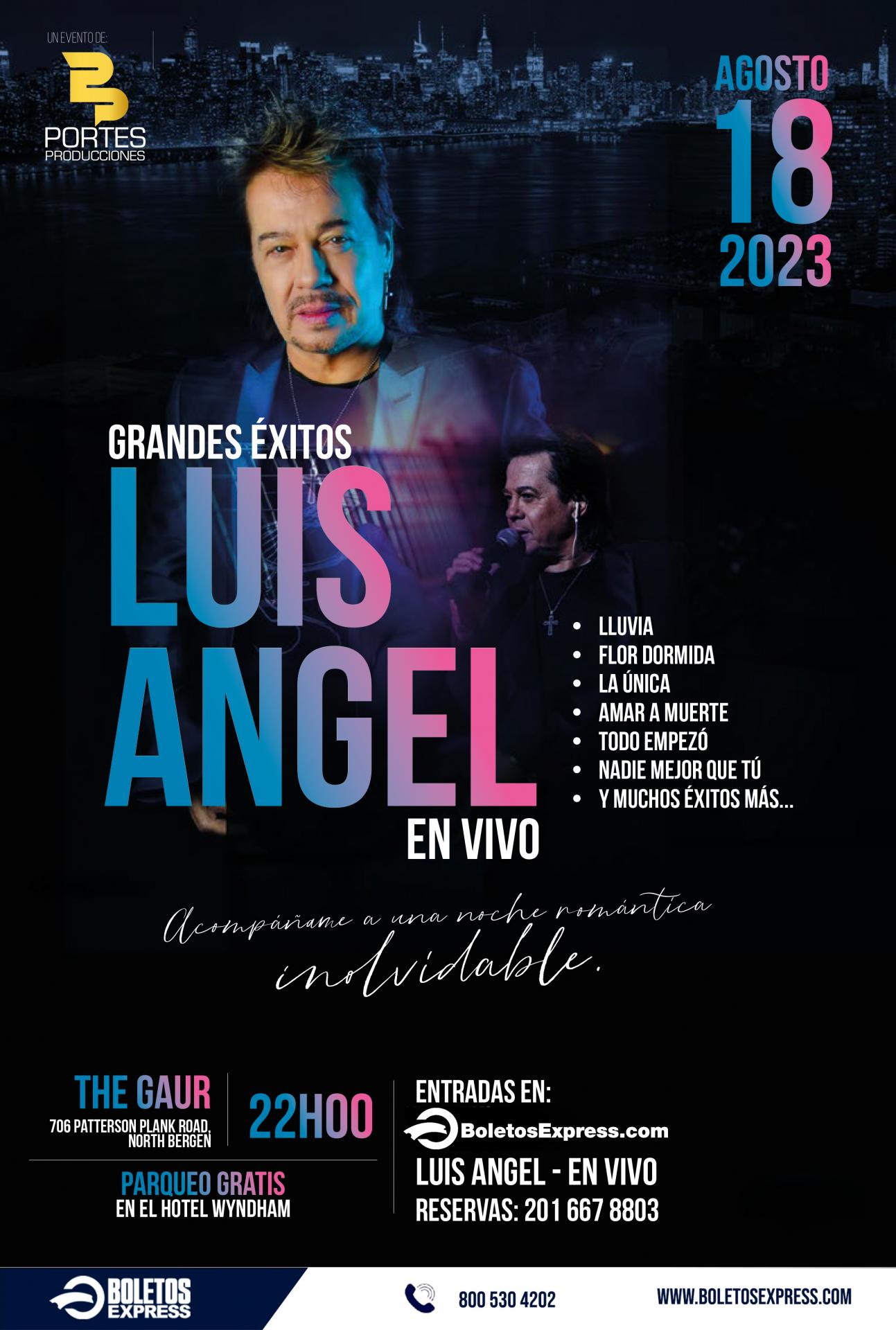 LUIS ANGEL EN VIVO Tickets - BoletosExpress