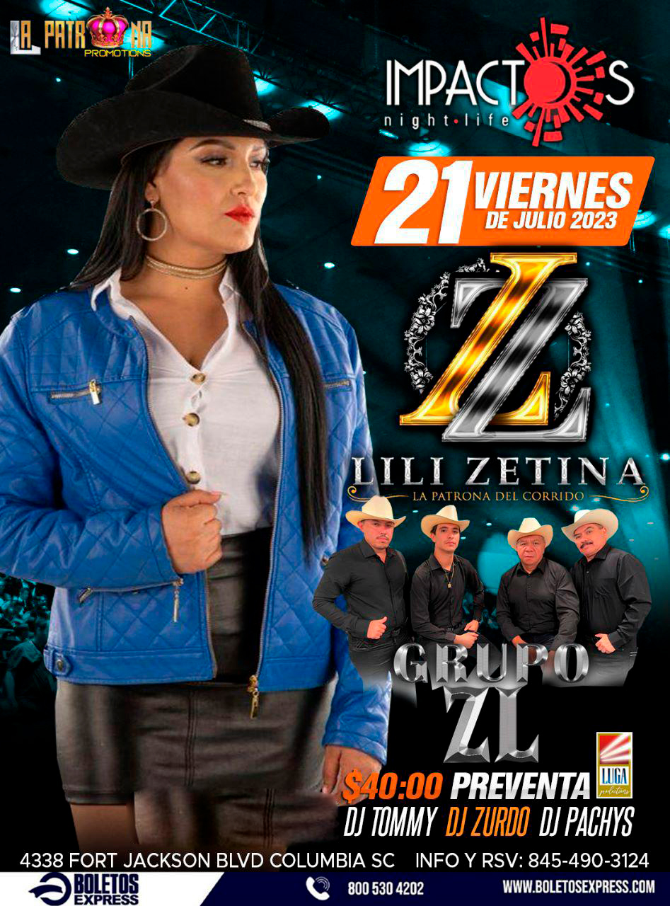 LILI ZETINA | GRUPO ZL Tickets - BoletosExpress